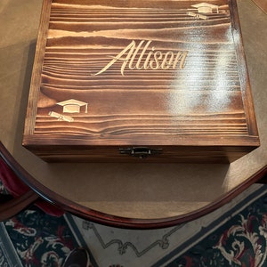 USMC Memory Box for Marines and Veterans, A Large Wooden Box ...