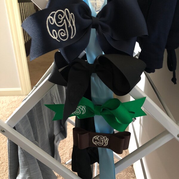 Personalized Hair Bows, Monogrammed Hair Bow, Southern Fancy Script ...