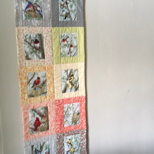 Birds in Tree Fabric Panel #2748-12 Block Panel Approx 23" Wide X 21 ...