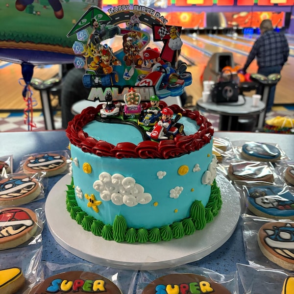 Custom Mario Bro Bowser Cake Topper, Birthday Cake Topper, 3D Cake ...