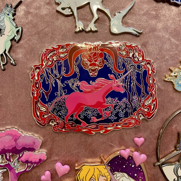 The Chase of the Red Bull Pin - Etsy