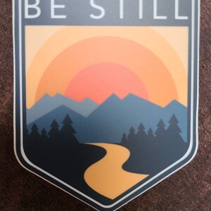Be Still Vinyl Sticker, Christian Sticker, Peace Be Still - Etsy