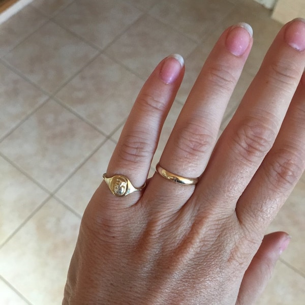 Orange Gold Plated Adjustable Ring, Fruit, Gift for Her, Free Shipping ...