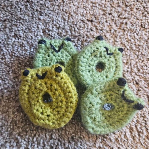 Crochet Keychain Fidget Toy PATTERN BUNDLE of 4 Different Toys. Make ...