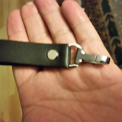 Black Leather Key Chain Belt Key Holder Father Day Gift Belt Loop ...