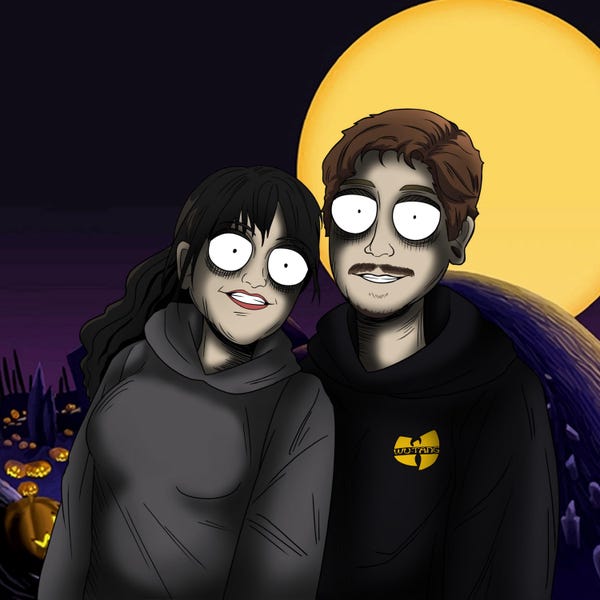 The Nightmare Portrait - Grove Street Art Di Carla - Digital Tim Burton ...