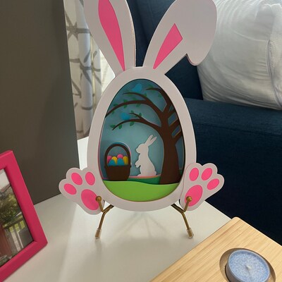 Layered Easter Bunny Egg SVG, Layered Easter Design, Easter Papercraft, 3D Easter Egg, Cricut ...