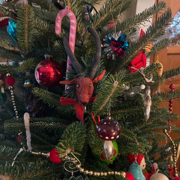 Krampus Head Ornament - Etsy