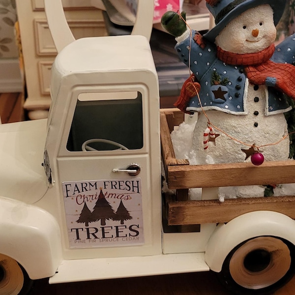 3" X 3" Seasonal/holiday Magnets for Your Decor Truck Doors Red Truck ...