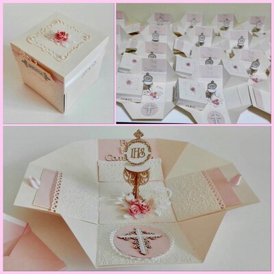 Kraft Wedding Invitation, Wedding Exploding Box Invitation, Vintage ...