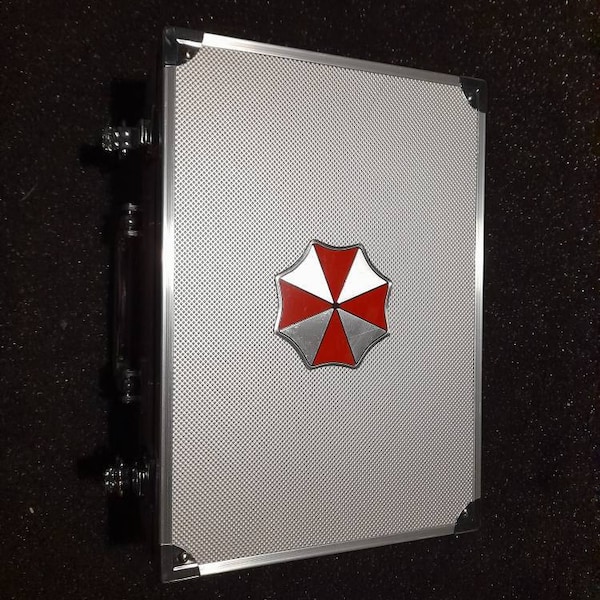 Umbrella Suitcase T Virus Vial Display Case Cosplay Resident Evil Prop ...