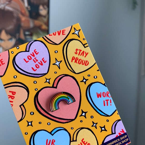 Rainbow PRIDE Pins — LGBT Badge Subtle Pride Accessory Badge LGBT Gay ...