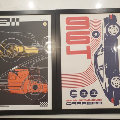 C8 Corvette Color Codes Set of 3 Large Prints Original Wall Art Large ...