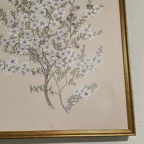 Vintage Framed Canvas Art // Framed Vintage Print // Vintage Painting ...