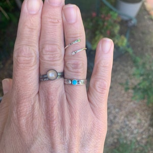 Simple Stacking Set Mixed Metals Ring Set Textured Rings - Etsy