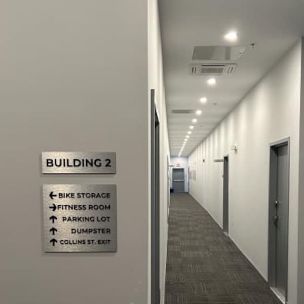 Modern Apartment Signage - Number Plate Signs - Hotel Room Signs ...