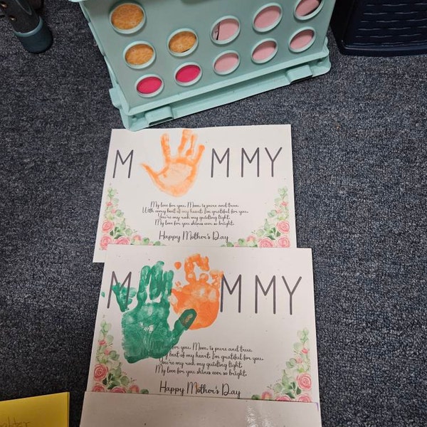 Mother's Day Printable, Mother's Day Handprint Art Mothers Day Gift ...