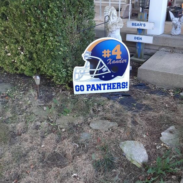 Personalized Cheer Squad Sign, Customize Name & Initial, School Colors ...