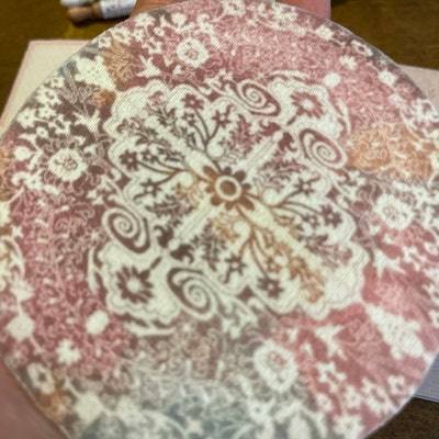 Pink Flower Dollhouse Rug - Etsy