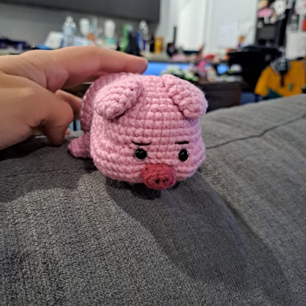 Pig Crochet Pattern, Amigurumi Valentines Crochet Pattern Piglet ...