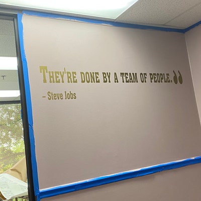 Office Wall Decal Teamwork Quote Wall Sticker Office Decor Inspire ...