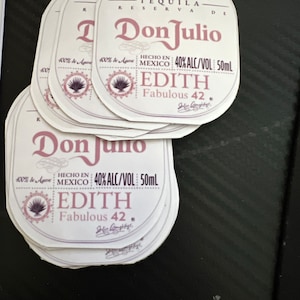 Don Julio Blanco Label Replica Instant Digital Download Easy to ...