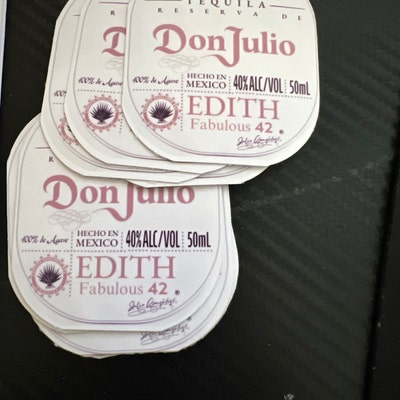 Don Julio Blanco Label Replica Instant Digital Download Easy to ...