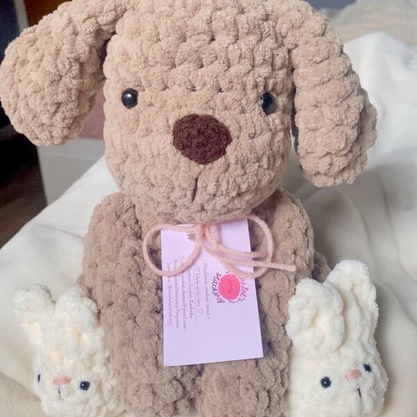 Apple Orchard Bear Plushie Crochet Giant Soft and Fluffy Amigurumi ...