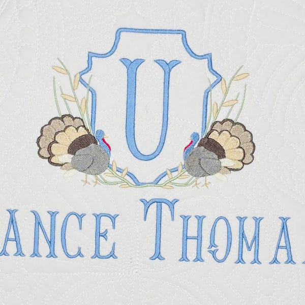 Turkey Wild Crest With Grass and Branches Machine Embroidery Design - Etsy