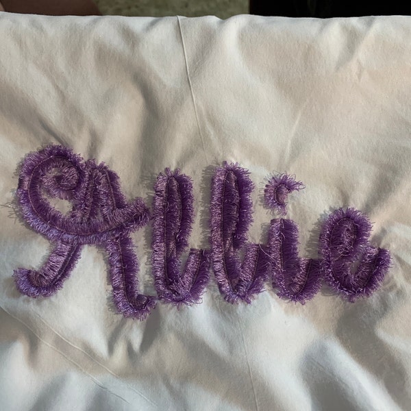 Big Fringe Extra Fluff! Fringed FONT Alphabet Letters Machine ...