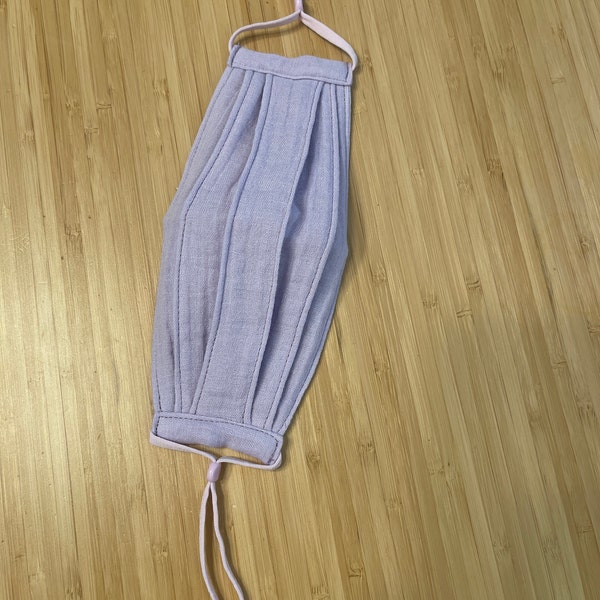 Ages 4-8 and 9-16 Organic Cotton Quilted Double Gauze Cheesecloth Face ...