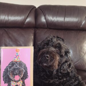 Red/golden Cockapoo Christmas Card - Etsy