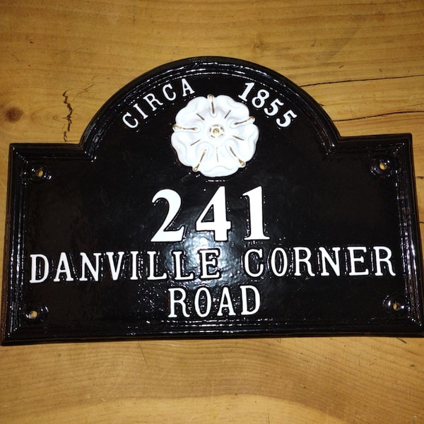 Vintage Traditional House Numbers, Personalized House Number Plaque ...