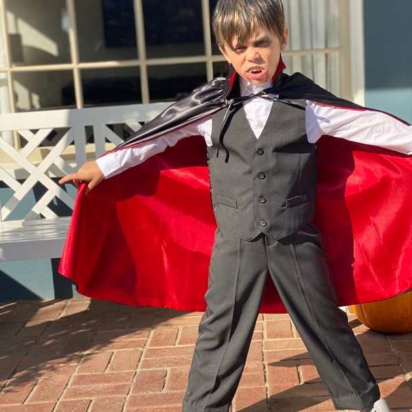 Vampire Cape / Wizard Cape / Witch Cape / Costume Halloween Photo Prop ...