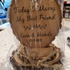 Rustic Wedding Cake Topper, Best Friend Topper, Personalized Cake ...