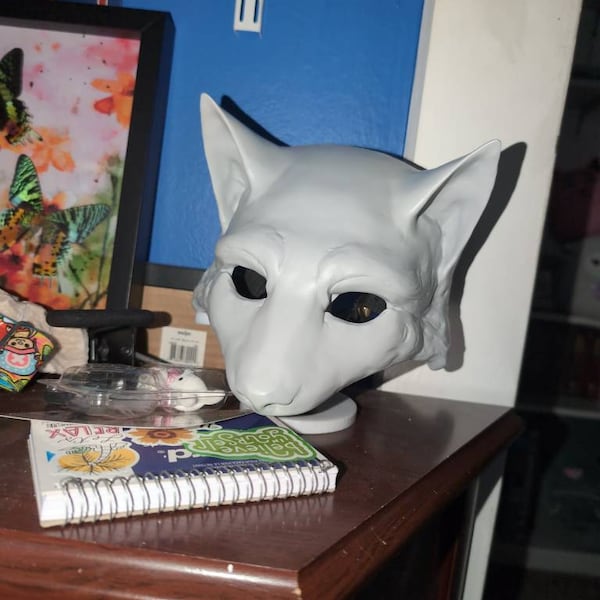 FOX Mask CLAY III Unique Piece. Animal Mask for Adults Original Design ...