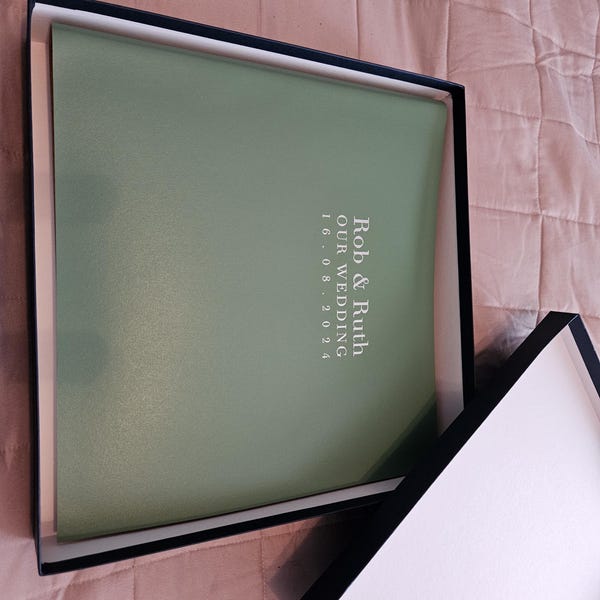 Handmade and Personalised Large Leather Photo Album - Etsy