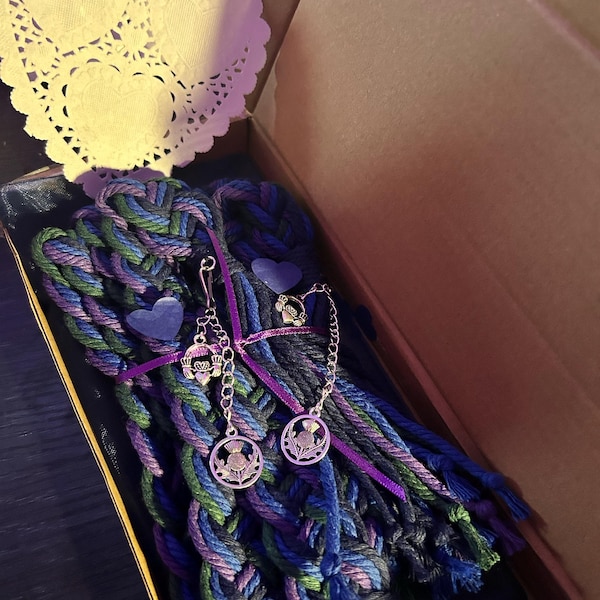 Threefold Handfasting Triple Cord Set - Ivory & Pink - Three Cords ...