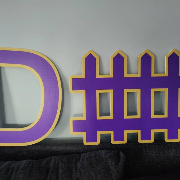 D FENCE! Show Your Team What's UP! 2 Piece Set. Lightweight to Carry to ...