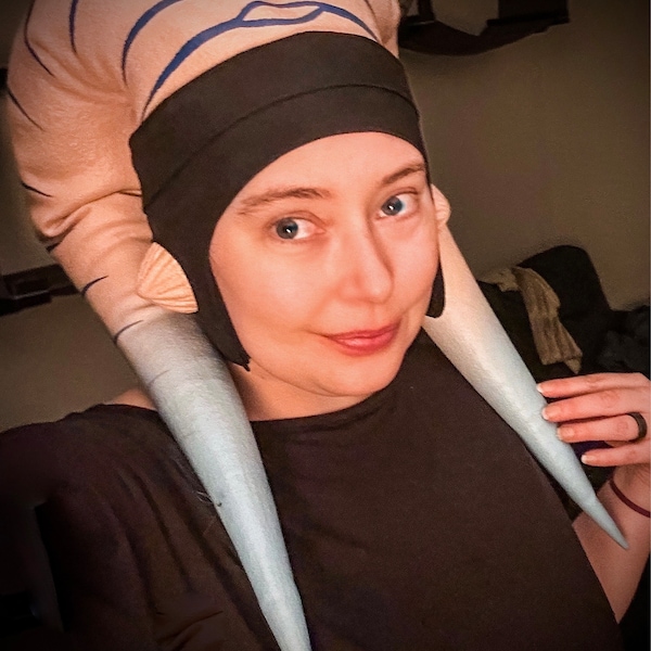 Twi'lek Latex Lekku 23.5” Curvy Headtails Prop Replica Star Wars ...