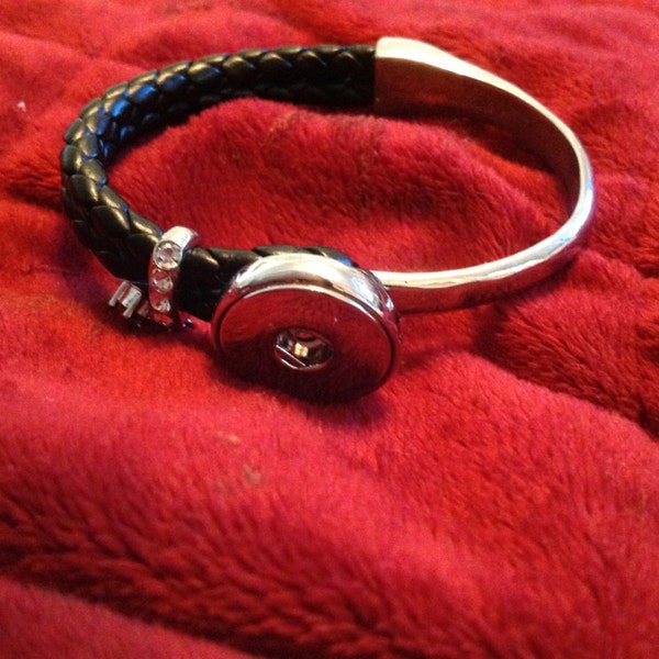 Snap Button Jewelry, Crystal Pink Snap Charm,fits on Ginger Snaps ...