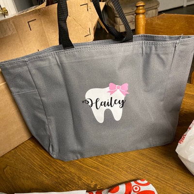 Dental Tote Bag, Dental Gift, Dental Assistant Gift, Dental Hygienist ...