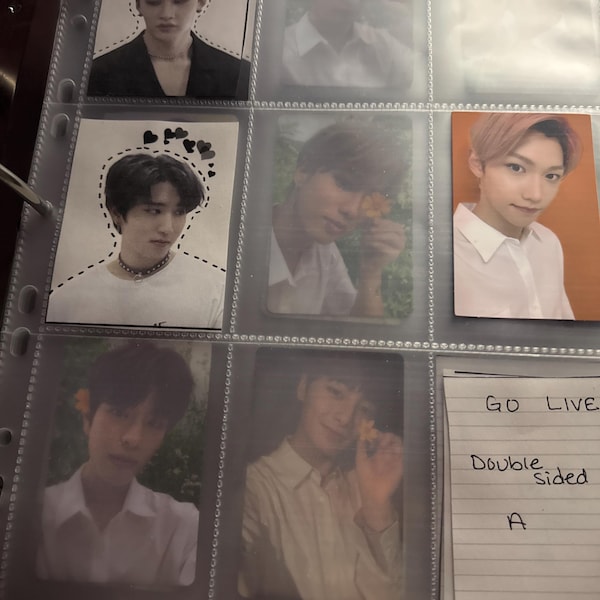 Kpop Photocard Binder Filler : Kawaii Character Black Pack! [digital ...