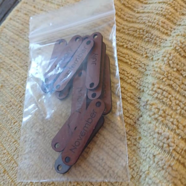 Personalized Faux Leather Temperature Blanket Color Palette Label - Etsy