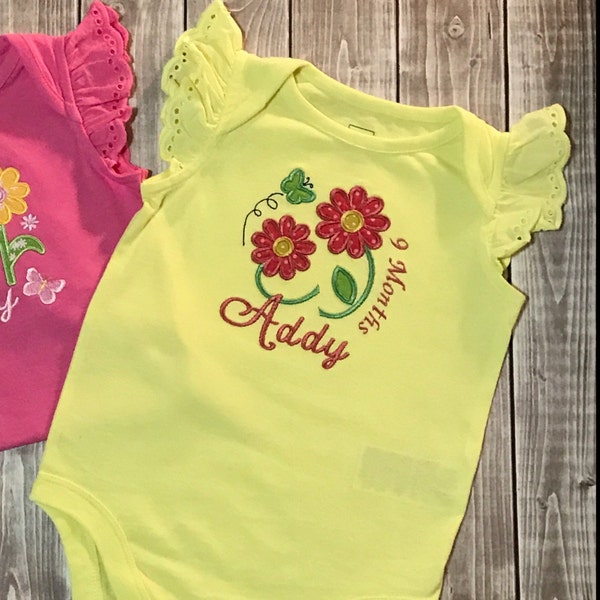 Daisy Flowers Applique Machine Embroidery Digital Design Spring ...