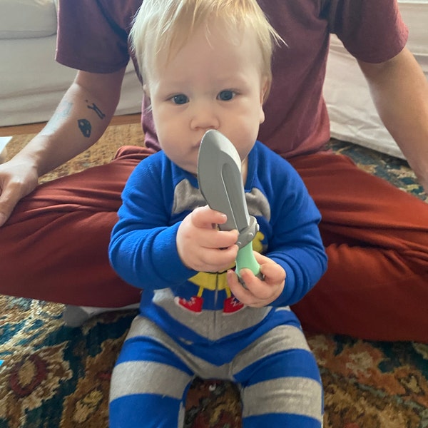 Baby's First Sword - Fun Rattle Sensory Toy for Babies and Toddlers - Etsy