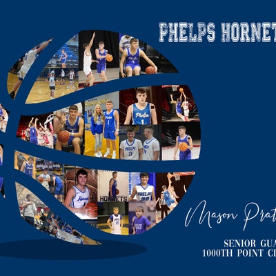PRINTABLE Custom Basketball Photo Collage Coach Gift - Etsy