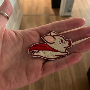 Flying Pig Iron-on Patch, Piggy Badge, Flying Pig Badge, Animal ...