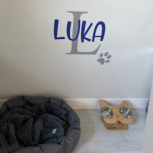 Dog Name Wall Decal, Dog Wall Decal, Dog Name Sticker, Custom Dog Decal ...