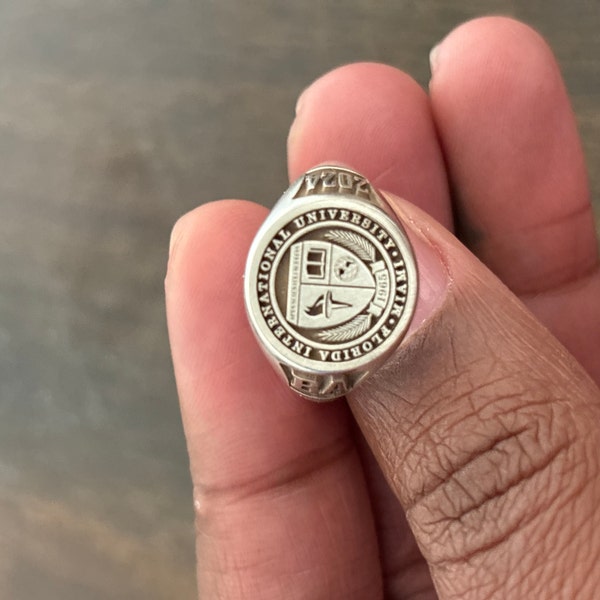 Personalized College Jewelry, Graduation Ring Gift, Personalized Class ...